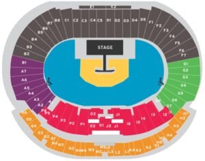 Hampden Park Seating Plan with Seat Numbers and Rows
