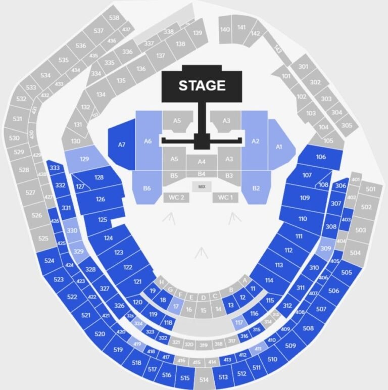 Citi Field Seating Chart with seat number and rows