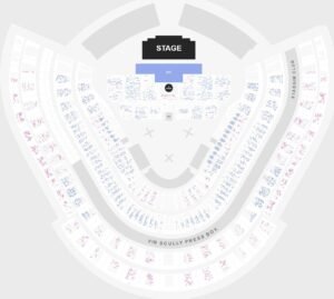 Dodger Stadium Seating Chart with Seat Numbers and Rows
